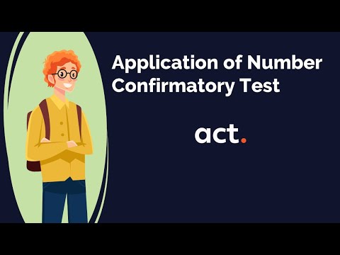 Application of Number Confirmatory Test (L2) - Are You Prepared?