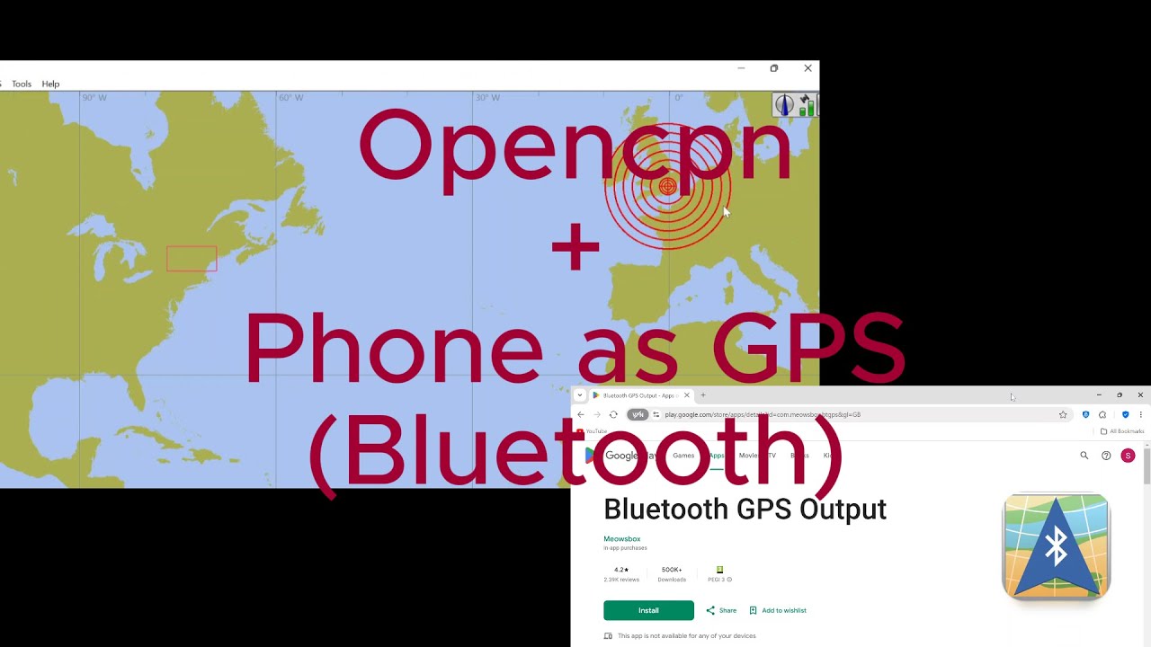 Opencpn + phone gps (bluetooth)