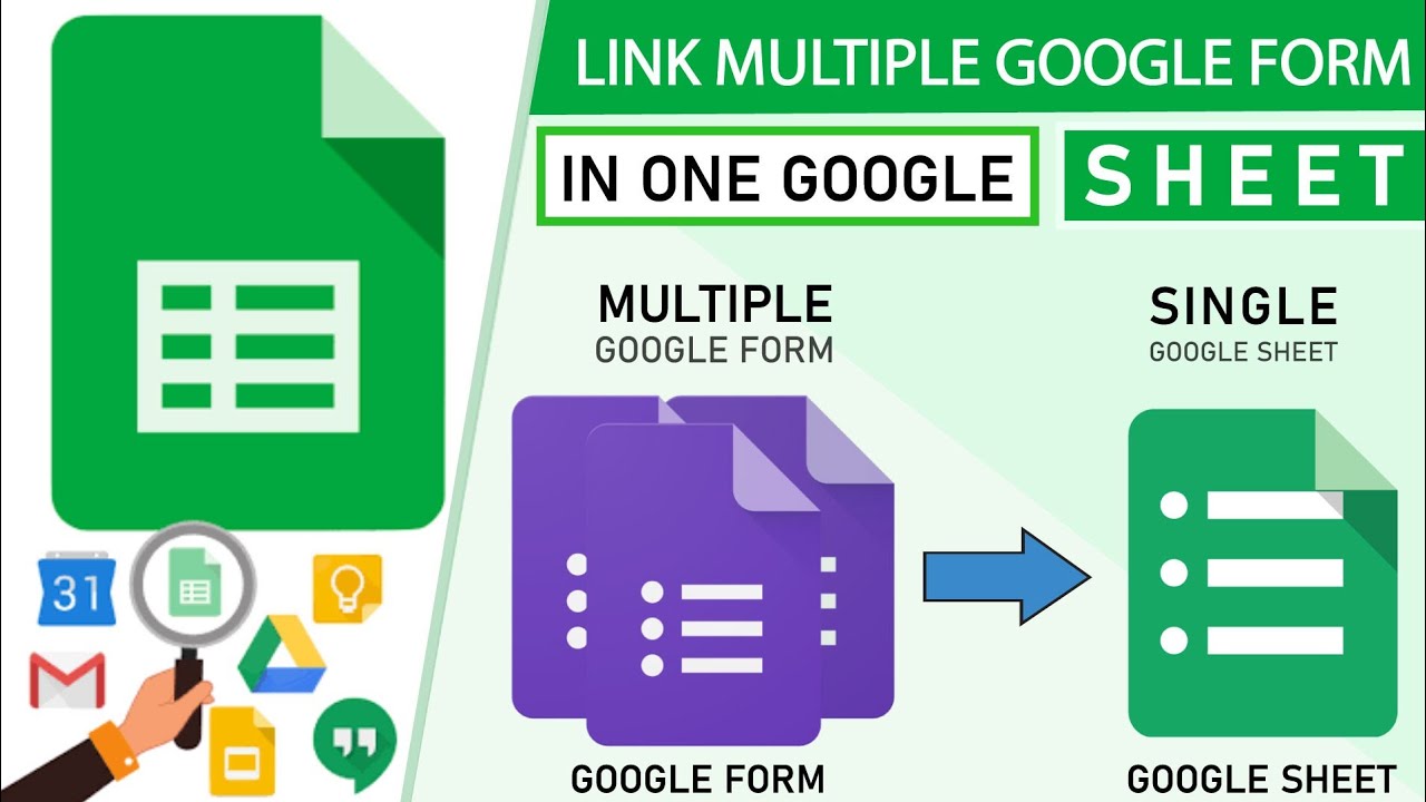 Link multiple google form in single google sheet | One google sheet with multiple google form |