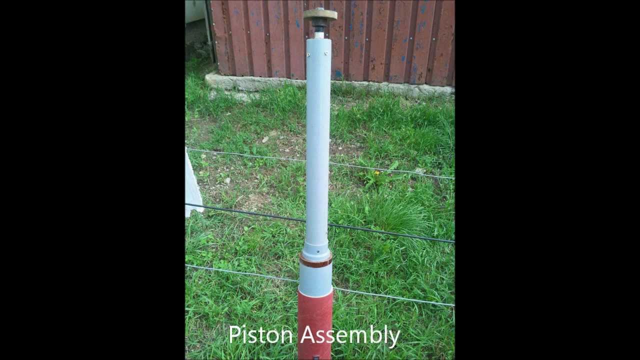 54 mm Rocket Ejection Piston Test - HD 720p