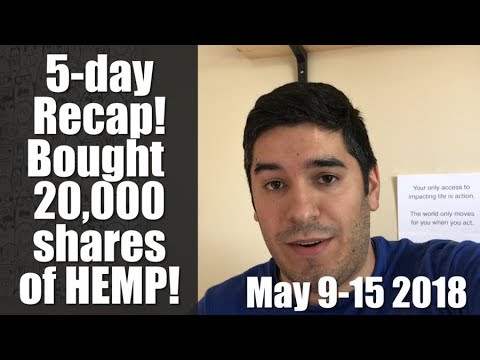 Bought 40,000 Shares of Hemp Stocks Today | RT2CC Day 472-478
