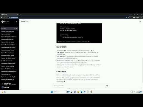 python write csv file example
