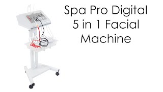 Spa Pro Digital 5 in 1 Facial Machine Comes With Metal Stand