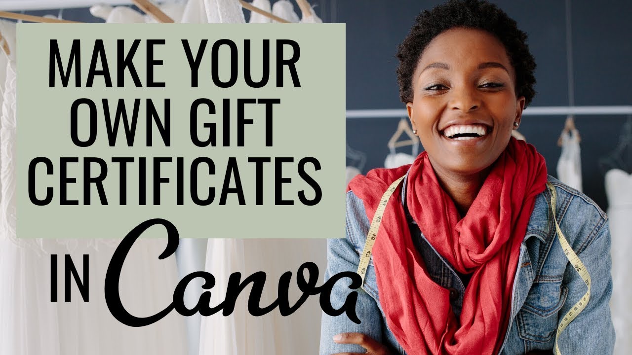 How to Make Your Own Gift Certificate | Canva Tutorial