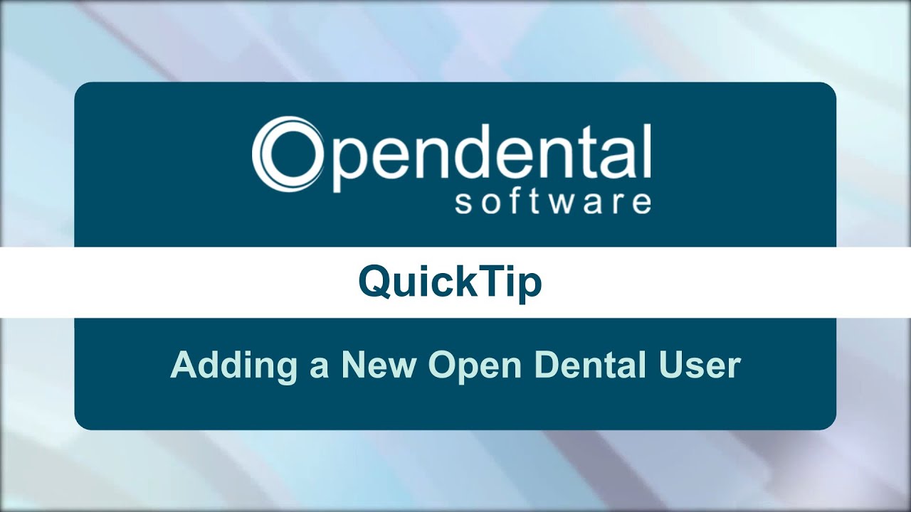 QuickTip: Adding a New User
