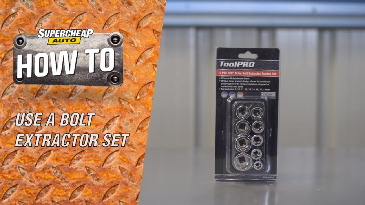 Removing a Rounded Nut or Bolt  // ToolPRO Bolt Extractor Set