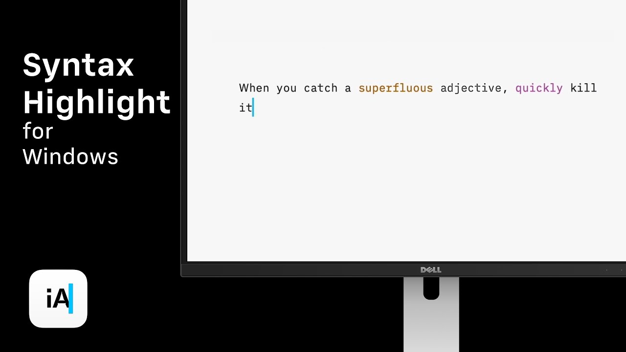 Syntax Highlight for iA Writer for Windows [2019]
