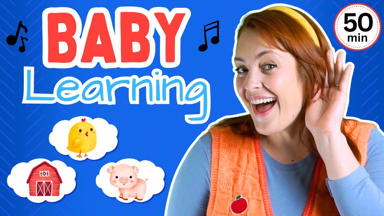 Learn Farm Animals | First Words & Gestures | Old MacDonald | Clapping, Waving, Pointing | Baby Song