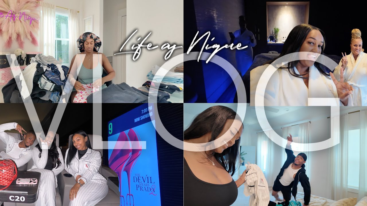 HOUSE CLEAN OUT + MOVIE DATE W/ FRIENDS + SPA DAY W/ MY MOM + NEW HAIR + MORE !