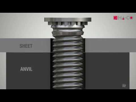 Press-in threaded bold for metal and plastic - HA-CO