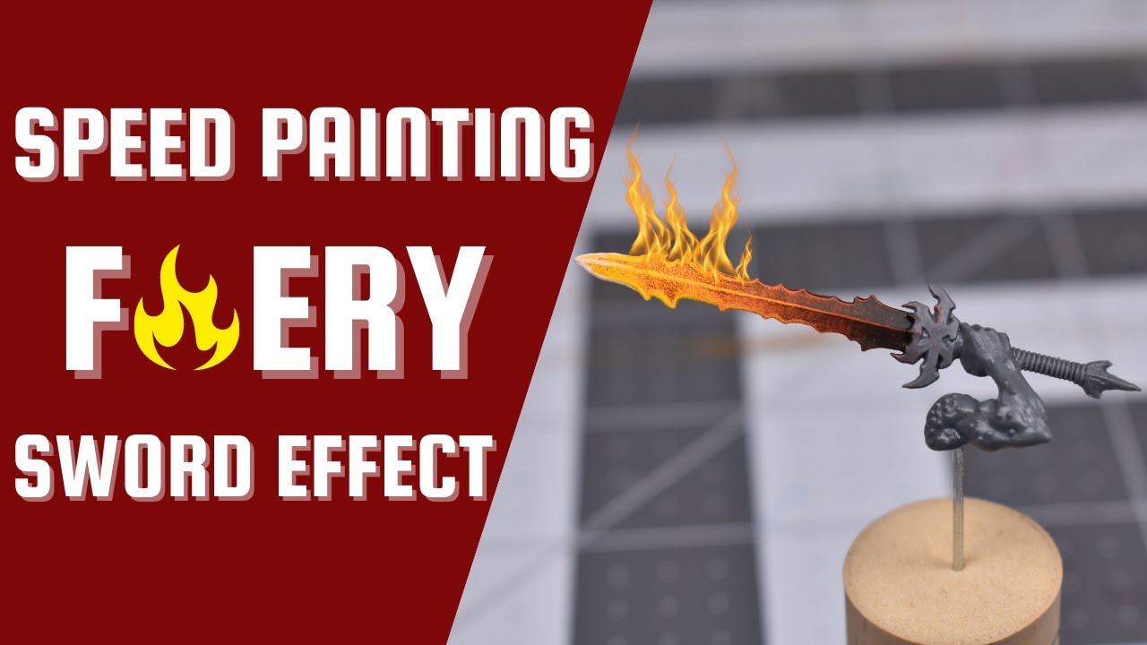 Speed Painting FIERY/MOLTEN Sword Effect