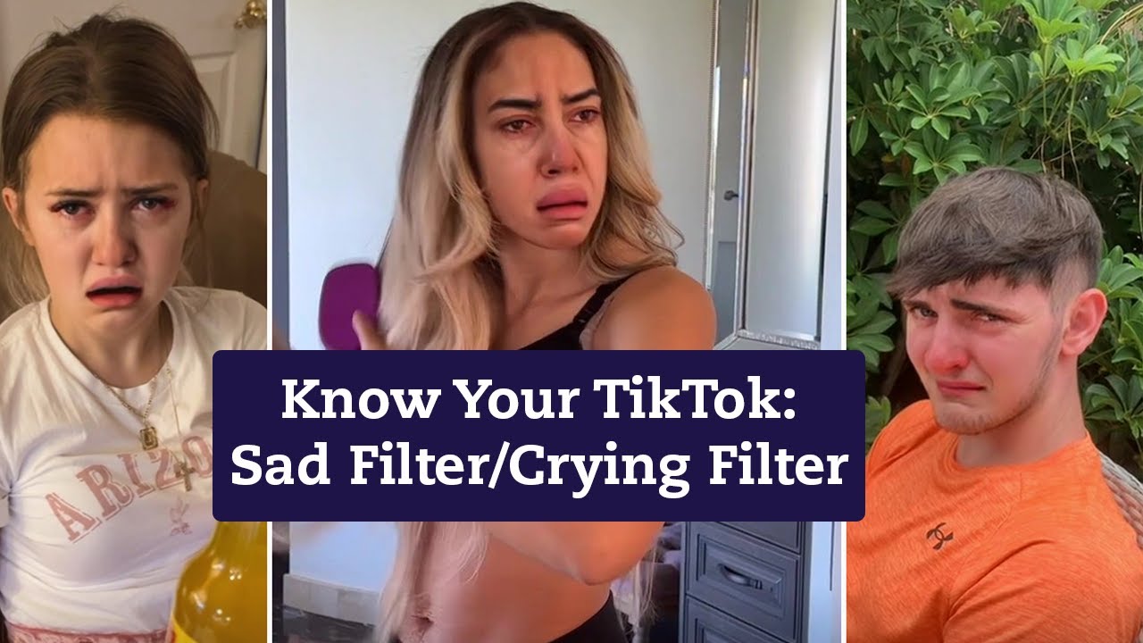 Viral TikTok Filter Makes People Look Like They're Sobbing