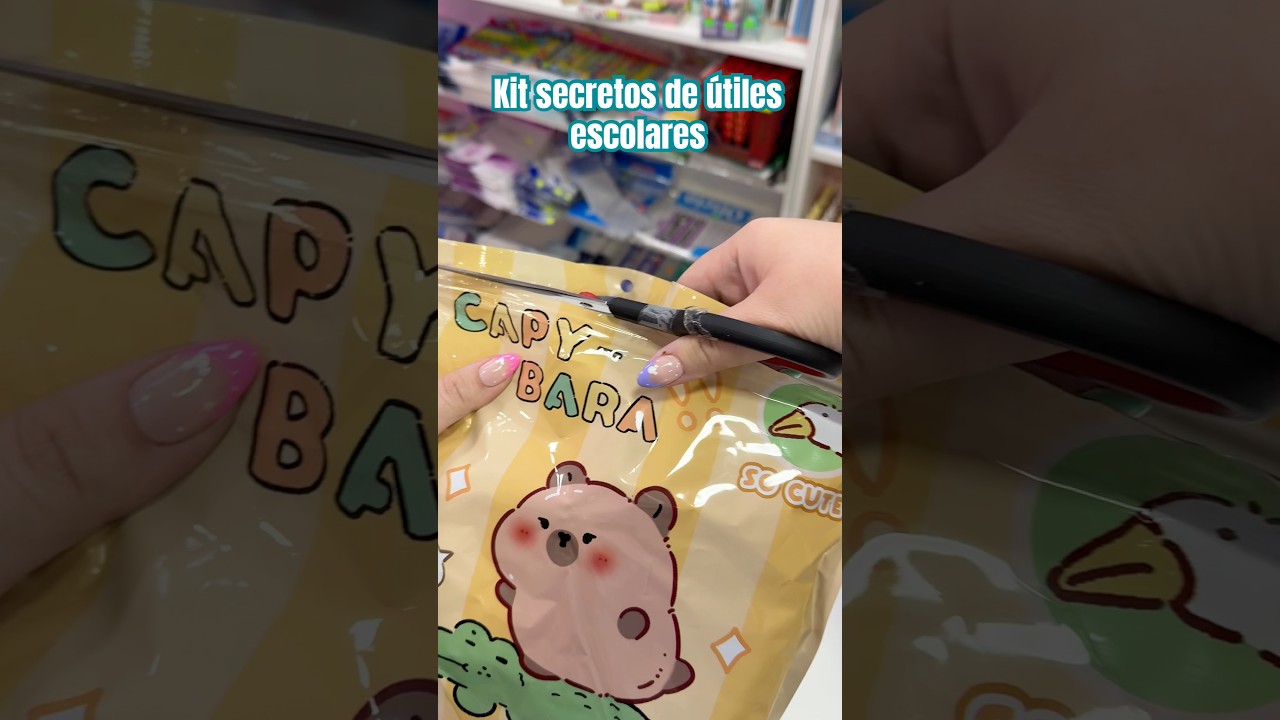 Capybara Secret School Supplies Kit #capybara #parati #surprise