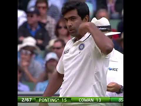 R Ashwin Most Dangerous Off Spin Delivery Vs Ricky Ponting - Unplayable Spin