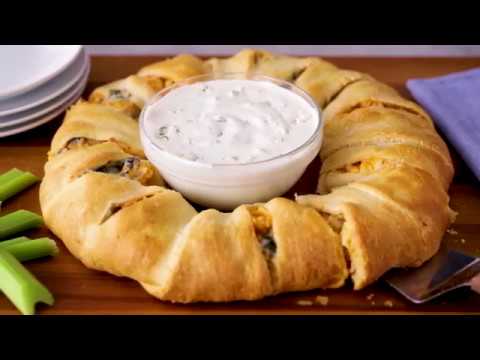 Buffalo Chicken Crescent Ring I Pillsbury Recipe