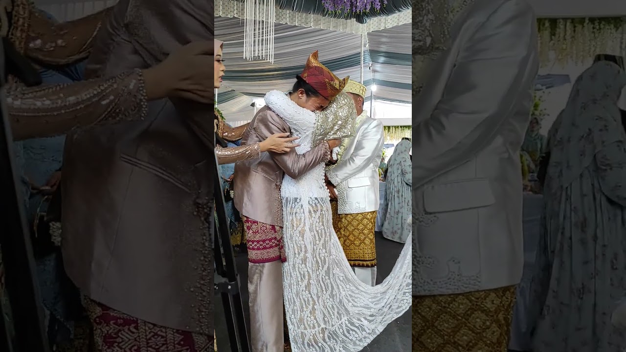 Suasana haru di Pernikahan Rara & Aziz. senin 19 Agustus 2024 di Pekon Canggu Lampung Barat