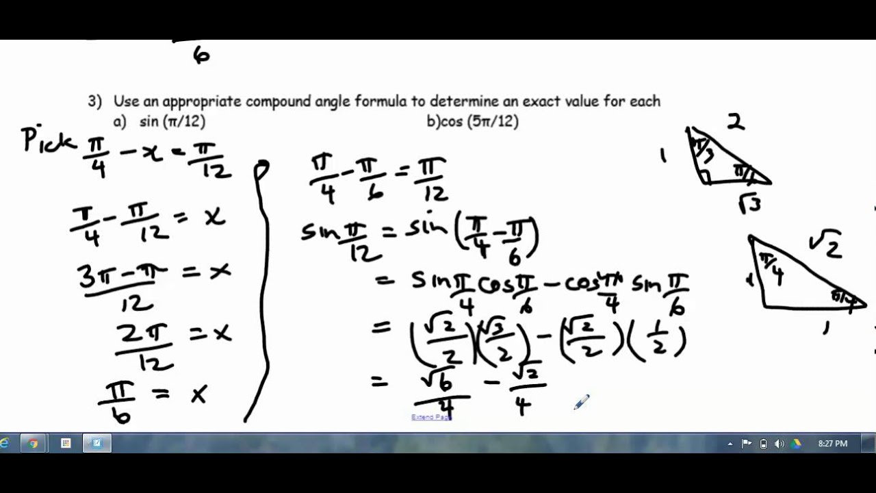 4 4 Compound Angle Formula Proofs