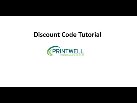 How to enter a 'Discount' or 'Promo' code