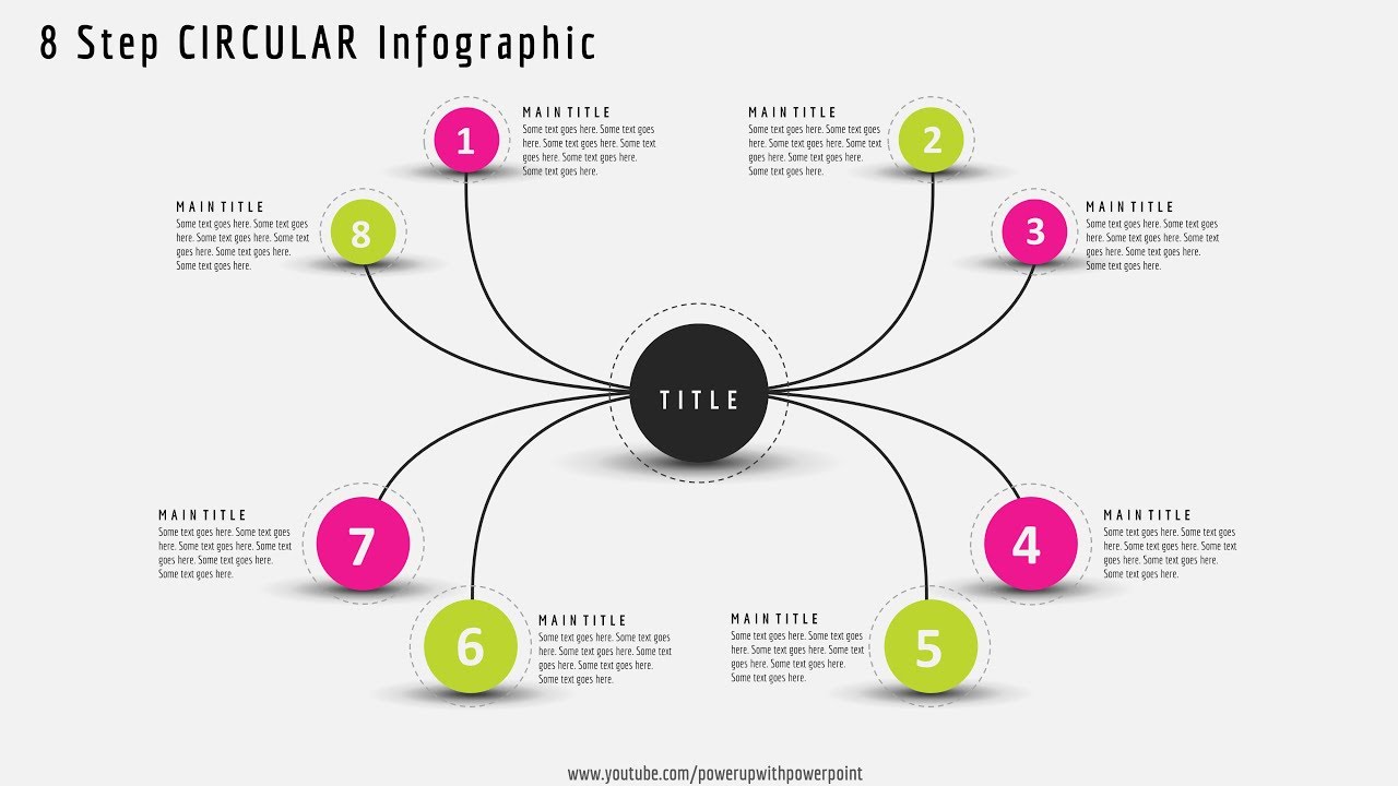 19.Create 8 Step CIRCULAR Infographic|Powerpoint Presentation|Graphic Design|Free Template