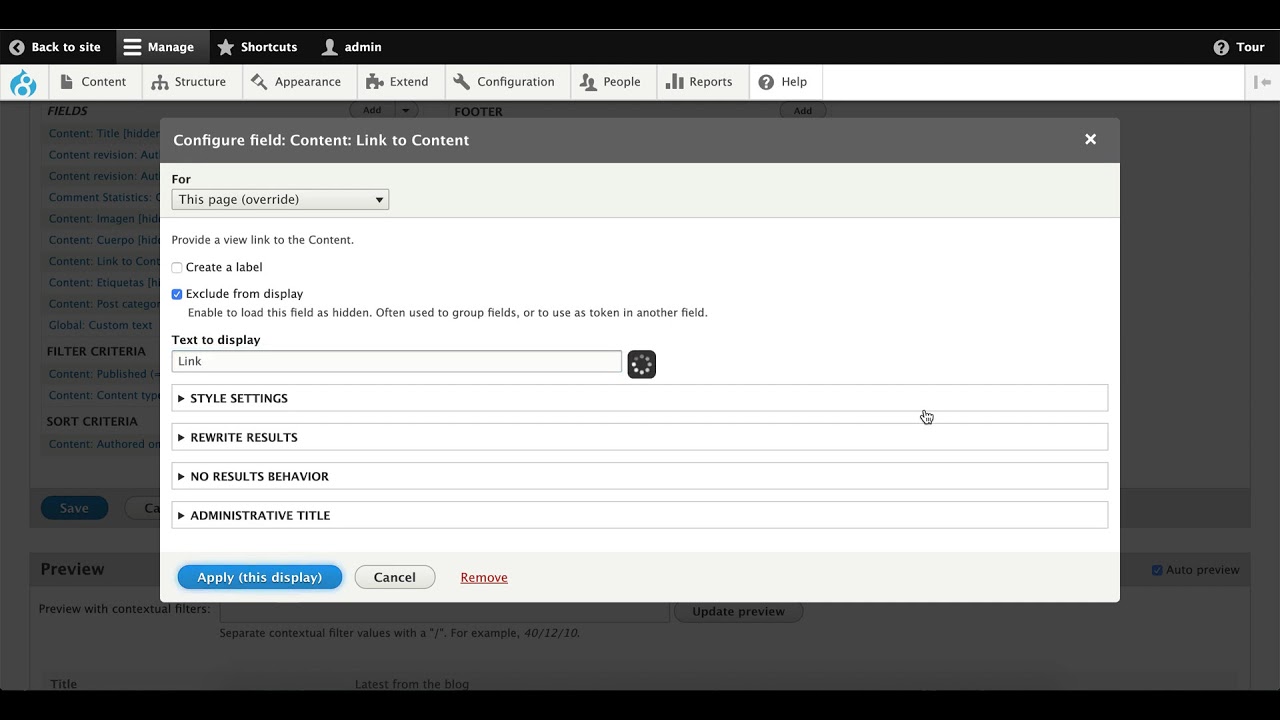 Drupal 8 - How to edit button/link name