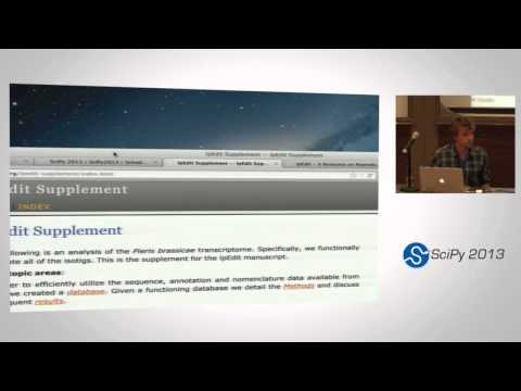 Learn lpEdit An editor to facilitate reproducible analysis SciPy 2013 Presentation - Mind Luster