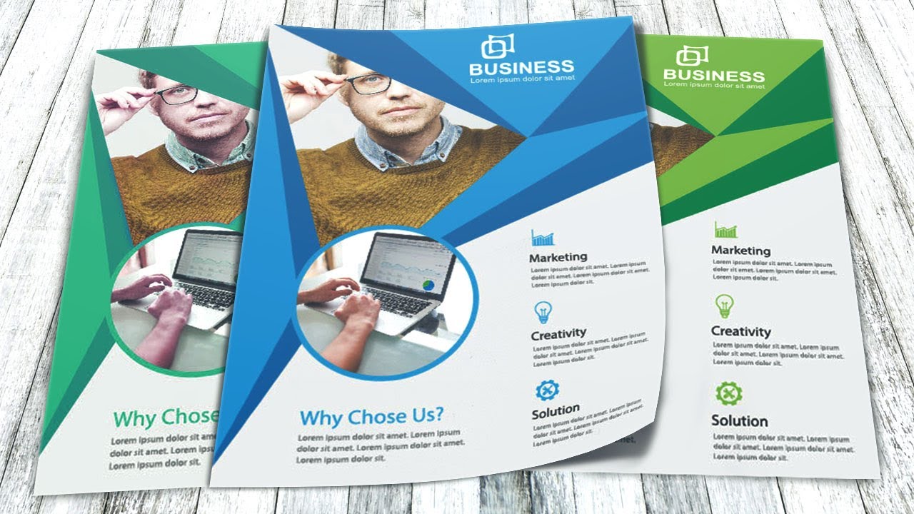 Illustrator tutorial - Business flyer template