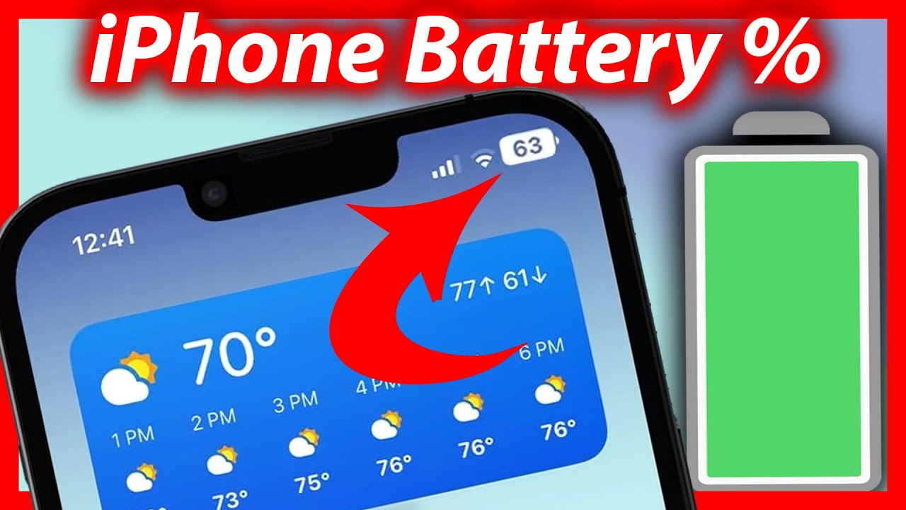 How To Show Battery Percentage On The iPhone -  iOS 16 Battery %