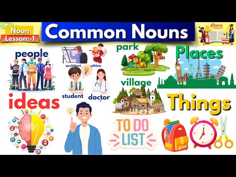 Common Nouns Explained: Simple Examples and Rules, for Every Learner | English Grammer | Lesson 1