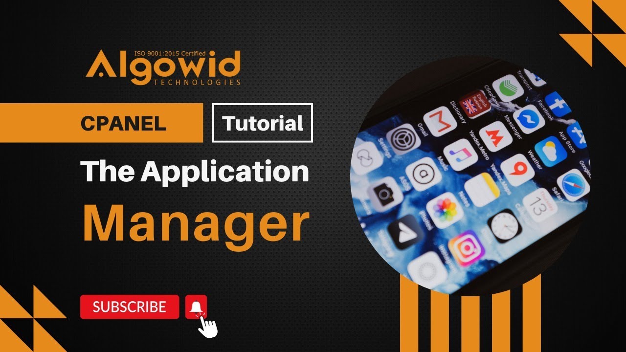 cPanel Tutorials  The Application Manager Interface