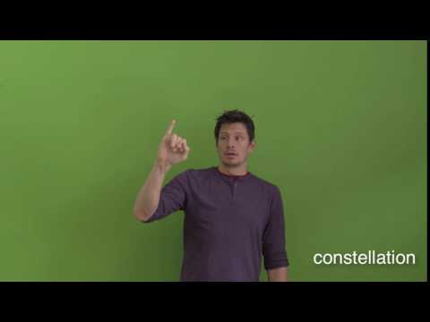American Sign Language ASL Video Dictionary - constellation