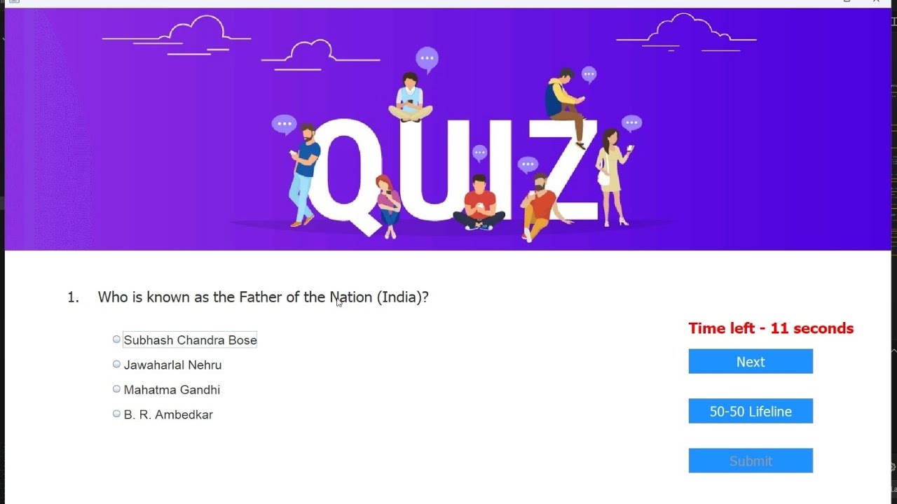 Online Quiz Application in Java Swing | Full Source Code on GitHub