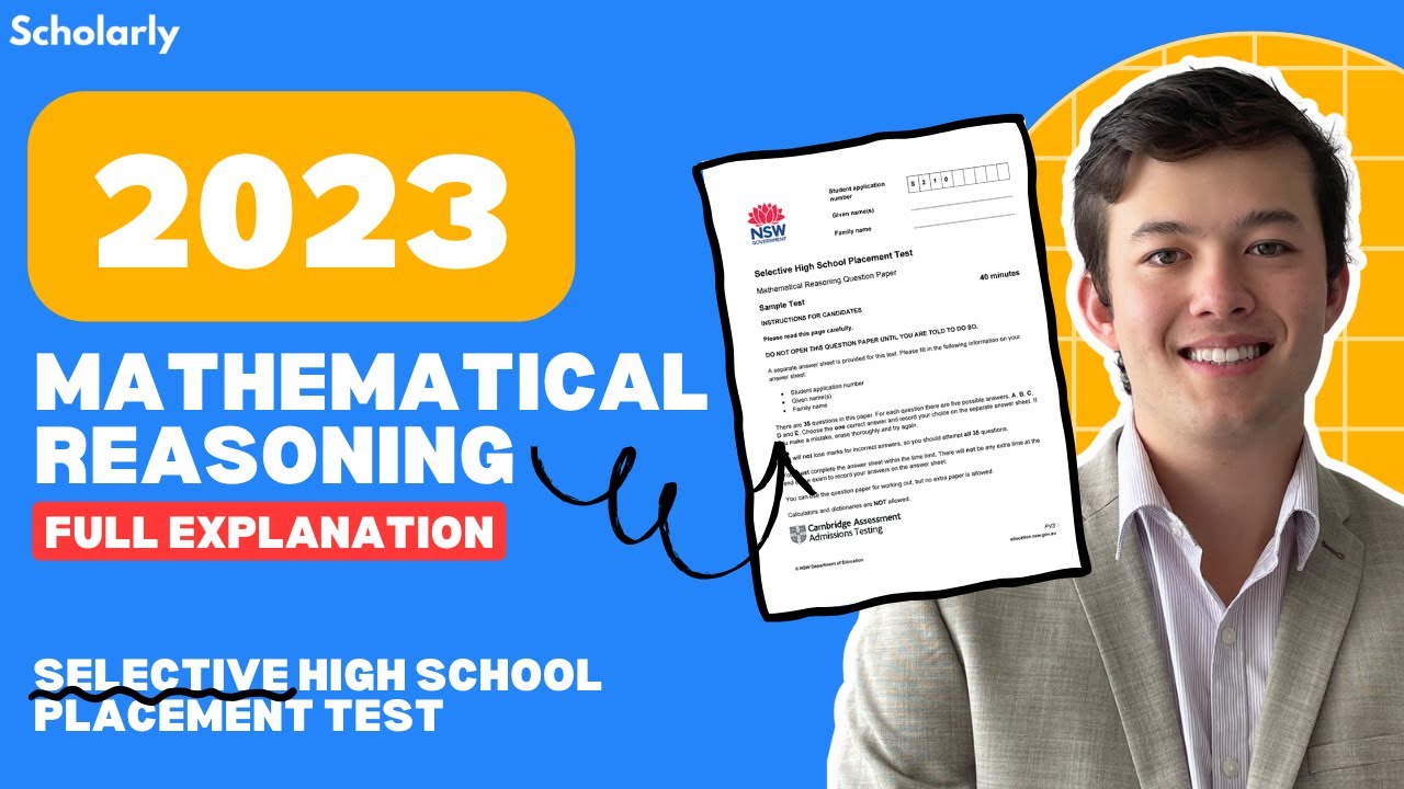 2023 Selective High School Placement Test (Mathematical Reasoning Full Explanation)