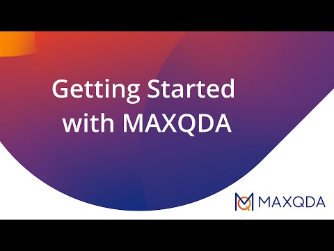 Getting Started with MAXQDA