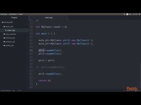 Learn Getting Started with C 17 Programming auto ptr | packtpub com - Mind Luster