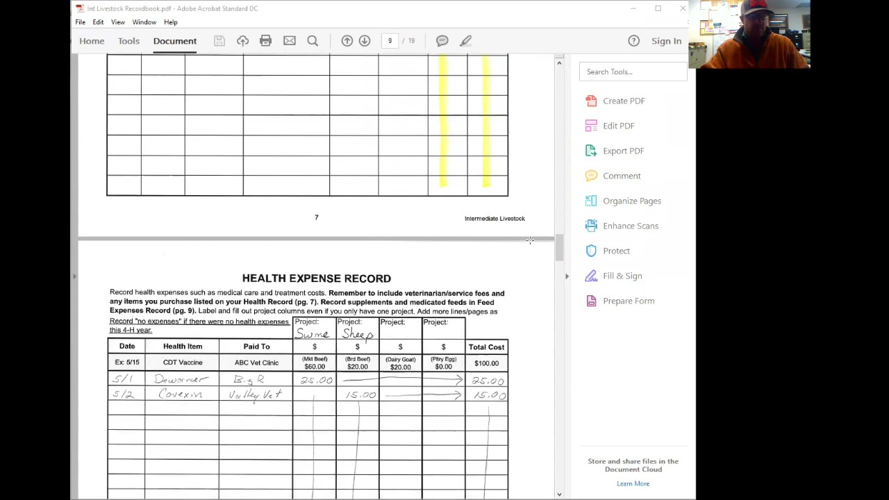 Intermediate Livestock Record Book Tutorial