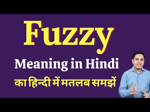 Fuzzy meaning in Hindi | Fuzzy ka kya matlab hota hai | Spoken English Class