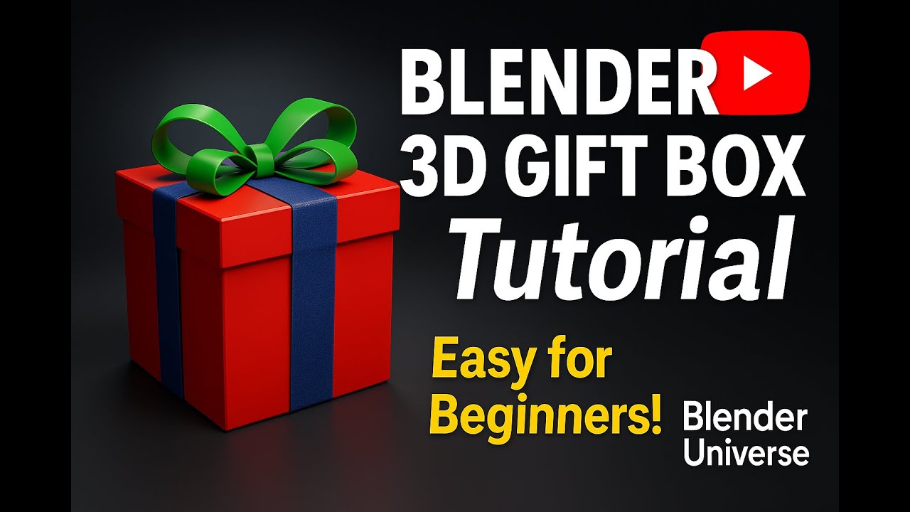 How to Make Gift Boxes in Blender - 3D Animation #BlenderTutorial #CGI #VFX #BlenderUniverse