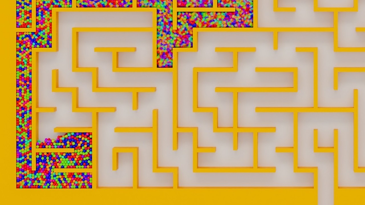 A Year of Balls Solving Mazes | Relaxing Marble Solves to Chill / Sleep / Study (4K)