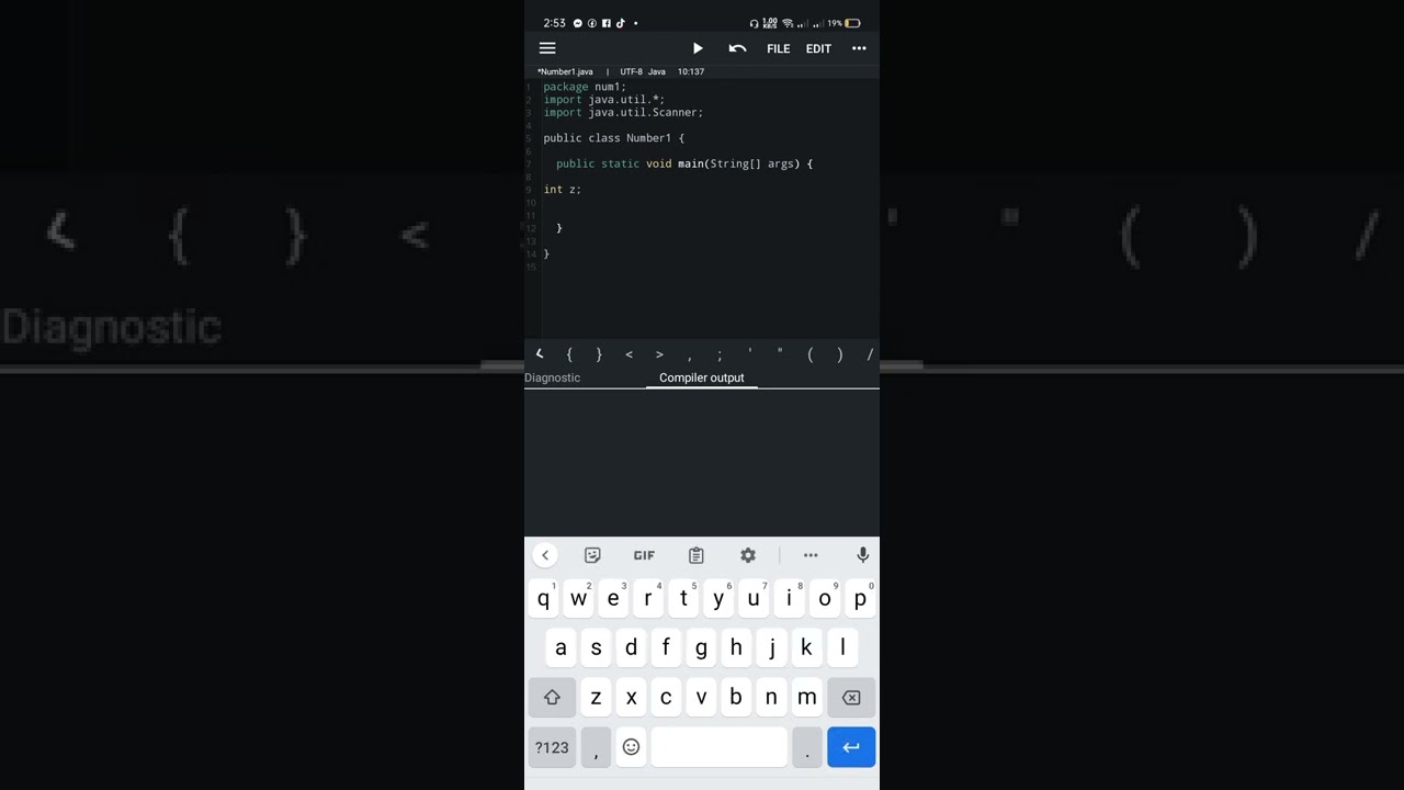 Create a program USING Java N-IDE mobile application to print Integer entered