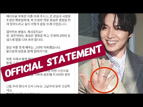IT'S official! Lee Min ho's agency ANNOUNCE THE ACTOR IS GETTING MARRIED!