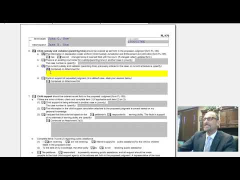 FL-170 - Declaration for Default or Uncontested Dissolution