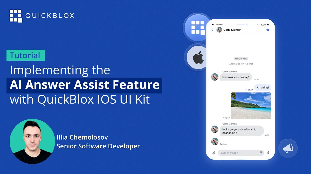 AI Answer Assist: Implementation with QuickBlox IOS UI Kit