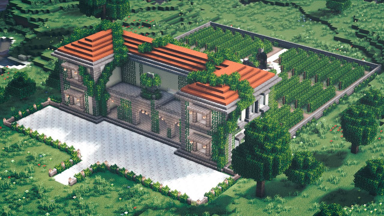 Minecraft | How to Build a Wine Winery in Minecraft Tutorial [PART 1]