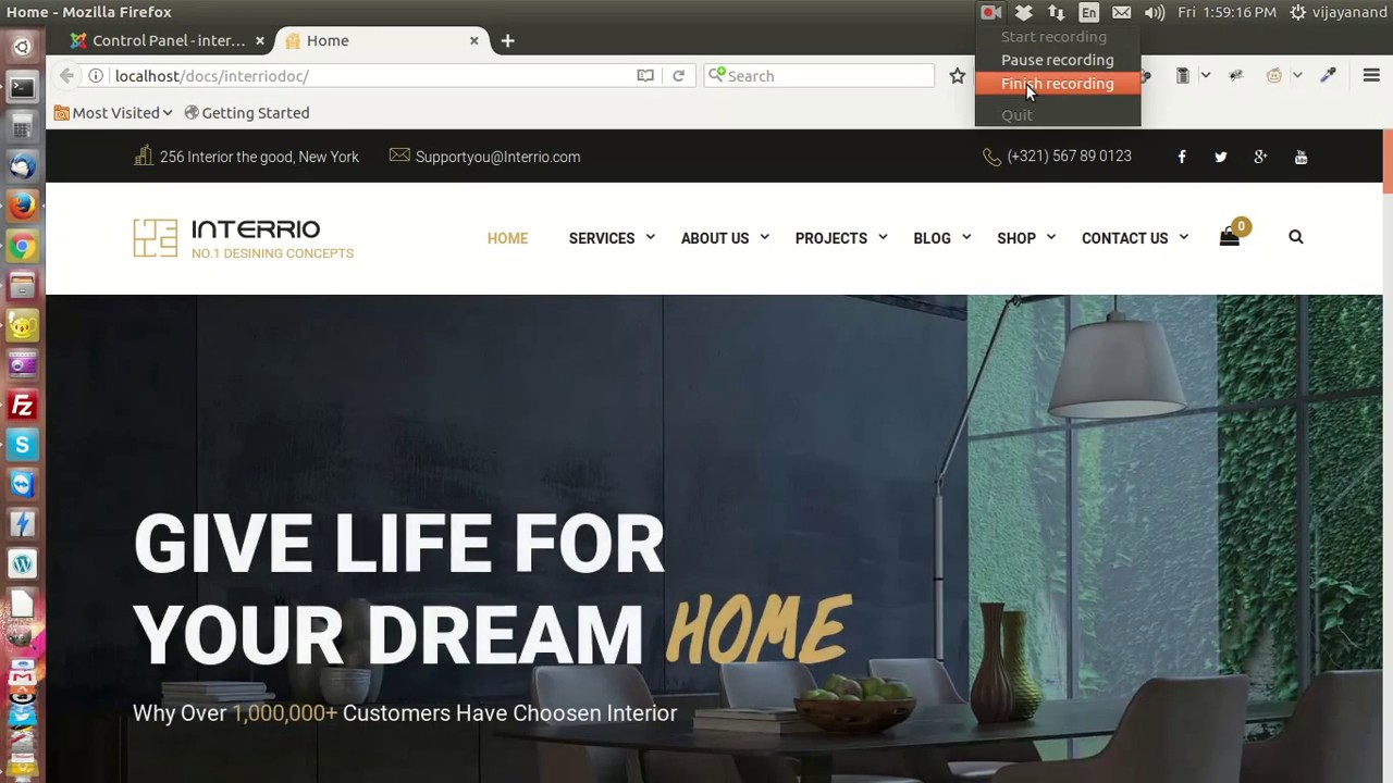Joomla quickstart installation using akeeba