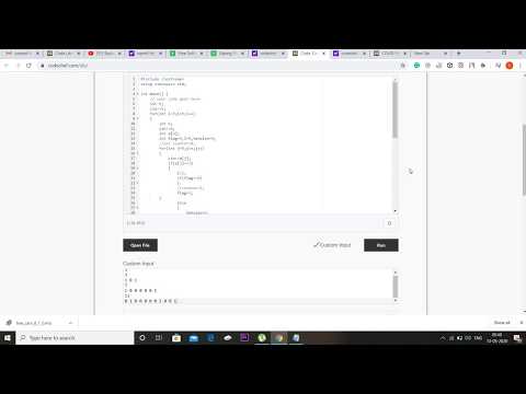 Understanding taking input, displaying output,compile,test,run code on competitive coding platform.