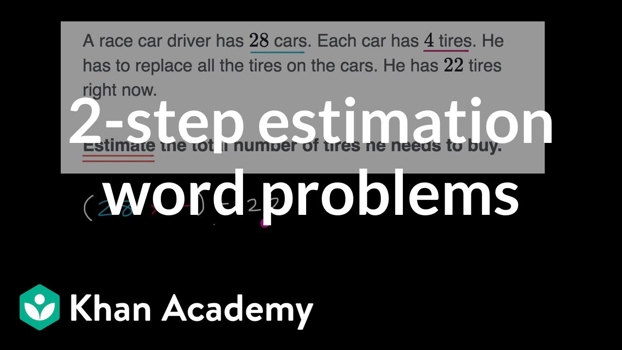 2 step estimation word problems