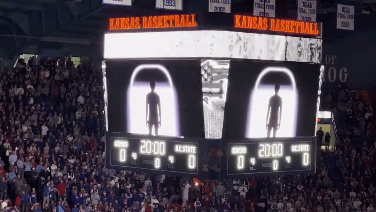 Kansas Vs. NC State Mens Basketball in Allen Fieldhouse.  12/14/2024.  BBQ, Pregame, and Highlights.