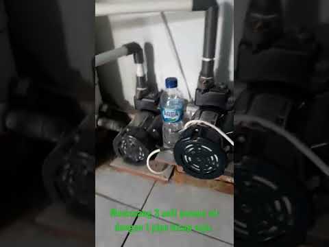 Cara merangkai 3 pompa air dengan jalur 1 pipa hisapan. #BISA.