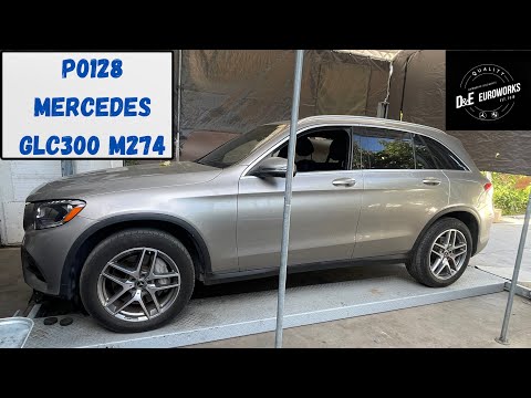 Code P0128 Mercedes-Benz GLC300 X253 2019 M274. Thermostat Replacement. Thermostat Assembly Housing.