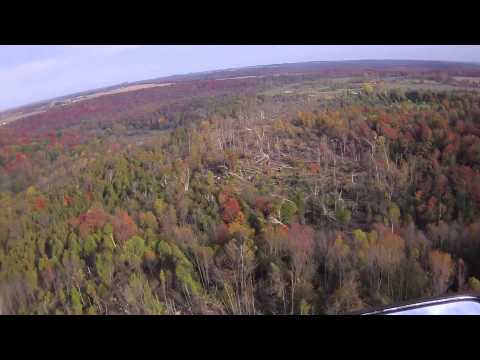 Tornado Path from an ultralite | Goderich Trees